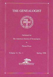 Books for Scholarly Genealogists