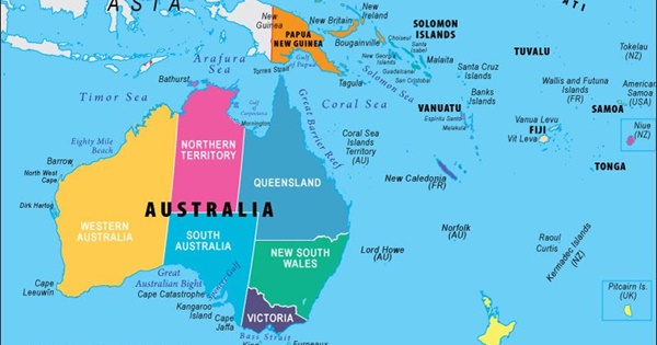 Countries of Australia and Oceania